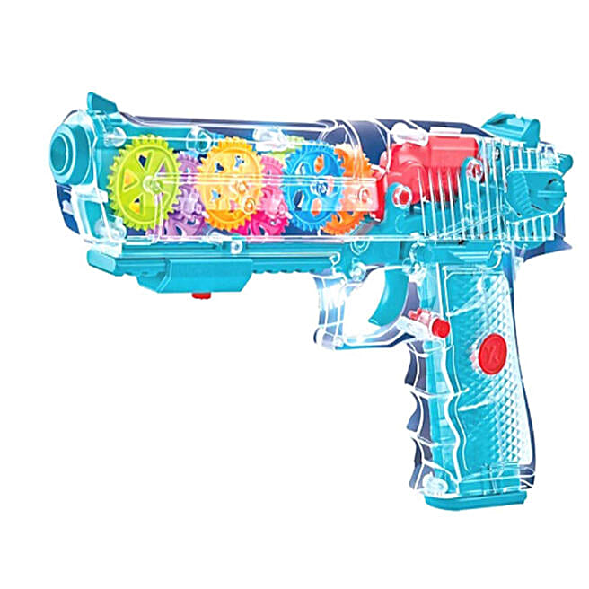 Buy/Send Glow Gun Musical Blaster Moving Gears Concept Online- FNP