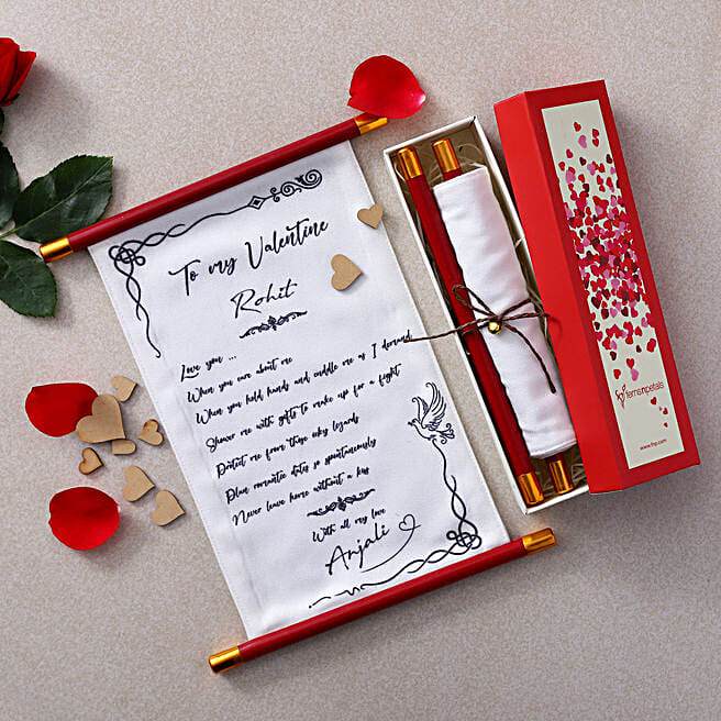Buy/Send Personalised Love Message Scroll Online- FNP