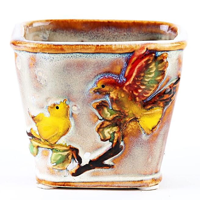 Buy/Send set of 1 ceramic multicolor pot 2 5 2 5 inch Online- FNP