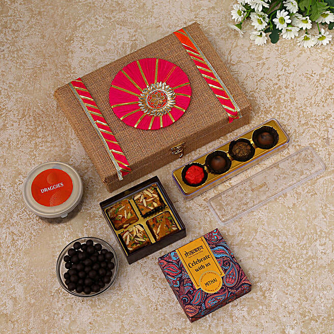 Buy/Send Shakkar Sweet Delight Jute Box Online- FNP