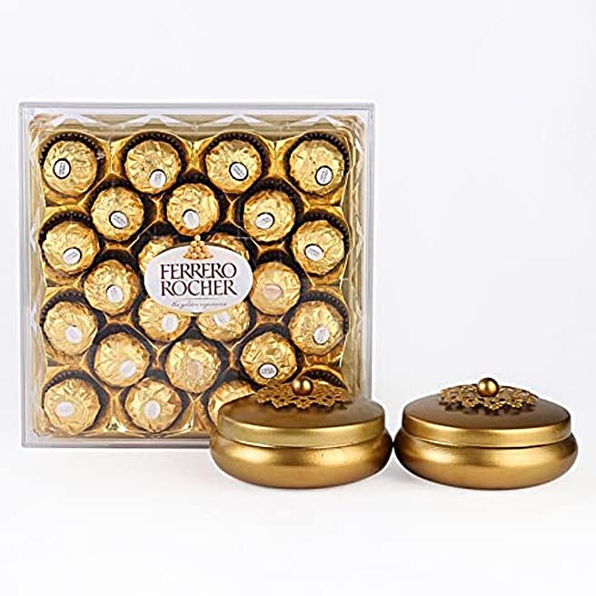 Buy/Send ferrero rocher chocolate with dry fruit Online- FNP