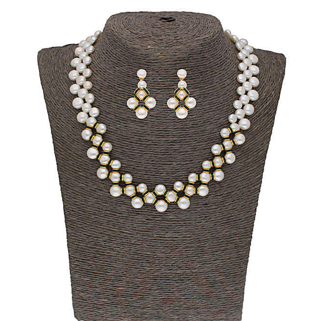 Buy/Send Sri Jagdamba Pearls Timeless Necklace Set Online- FNP