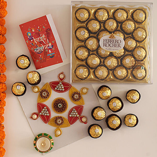 Buy/Send Diwali Bliss Ferrero Rocher Hamper Online- FNP