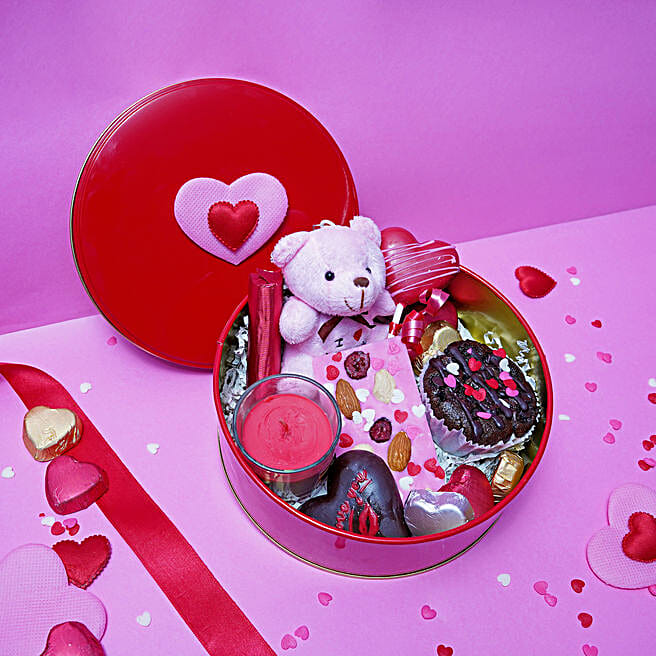 Buy/Send Goodies In A Tin Hamper Online- FNP