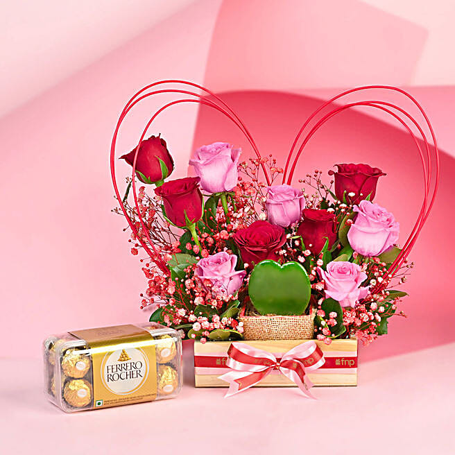 Buy/Send Heartfully Yours Love Combo Online- FNP