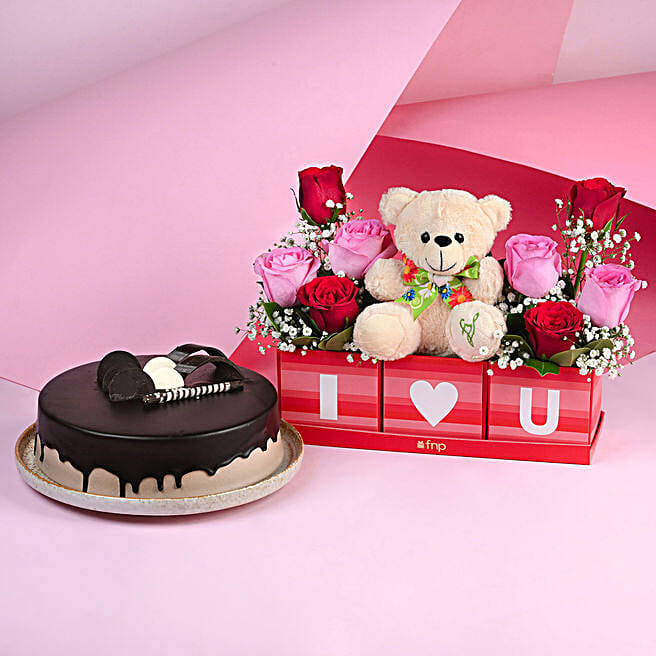 Buy/Send Cuddly I Love U Gift Combo Online- FNP