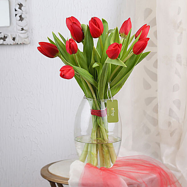Buy/Send Garden Of Tulips Vase Online- FNP