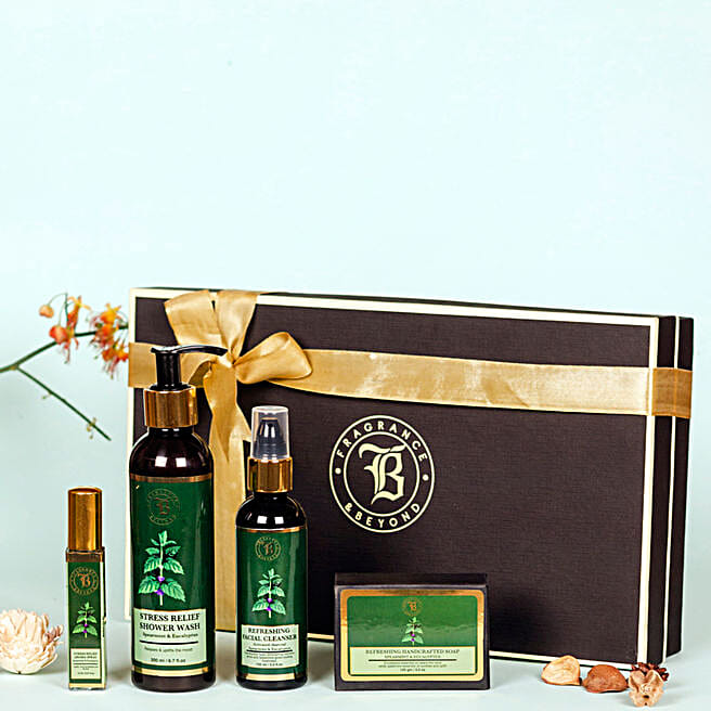Buy/Send Aromatherapy Spearmint & Eucalyptus Gift Set Online- FNP