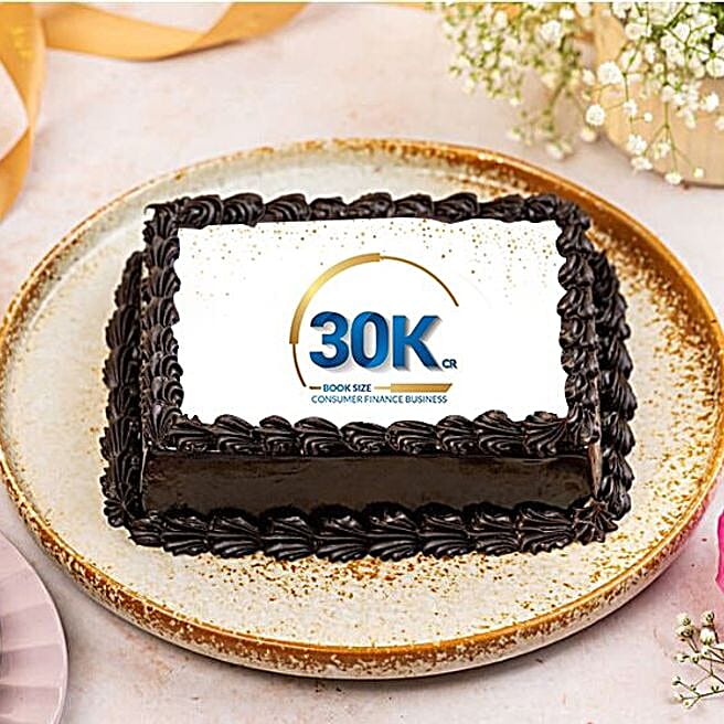 Buy/Send Corp hamper photo cake truffle 2kg Online- FNP