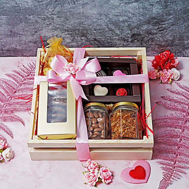Buy/Send Mother's Day Loaded Crate Hamper Online- FNP