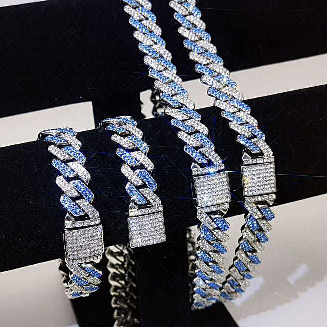 Buy/Send Zewar Blue Necklace & Bracelet Online- FNP