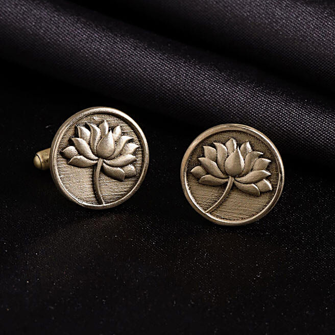 Buy/Send Timeless Lotus Cufflinks Online- FNP