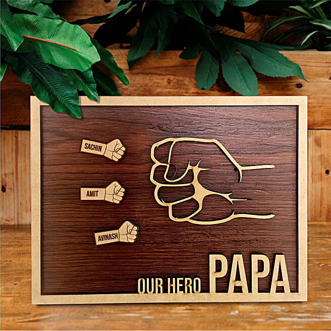 Buy/Send Personalised Fist Bump Frame Online- FNP