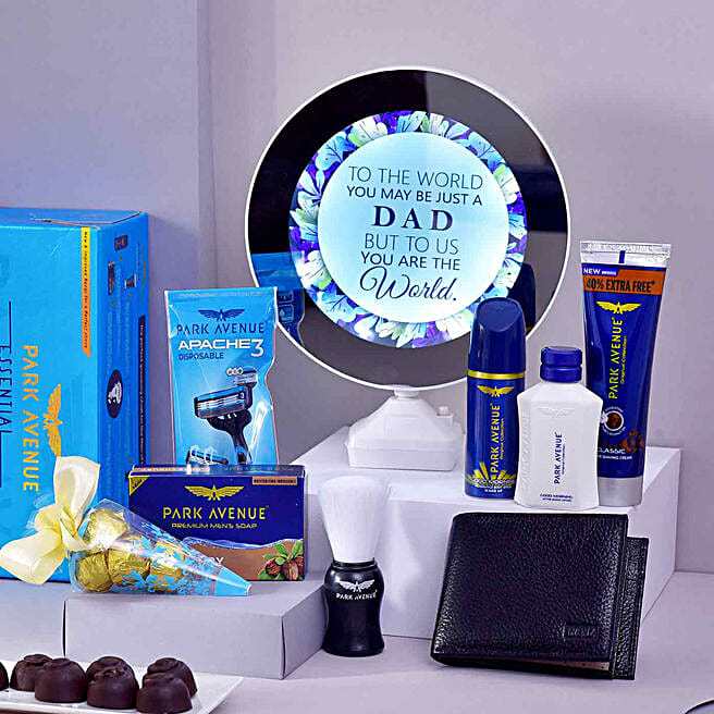 Buy/Send Grooming Essentials & Thoughtful Frame for Dad Online- FNP