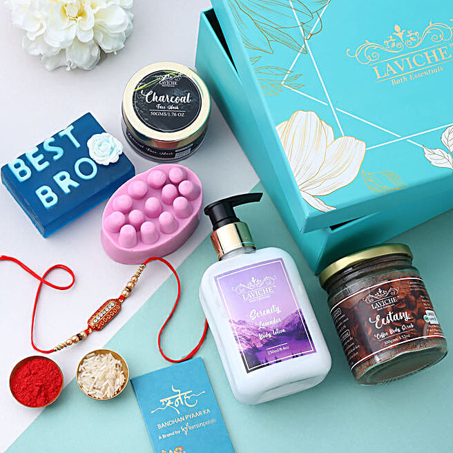 Buy/Send Sneh Capsule Meenakari Rakhi & Best Bro Gift Box Online- FNP