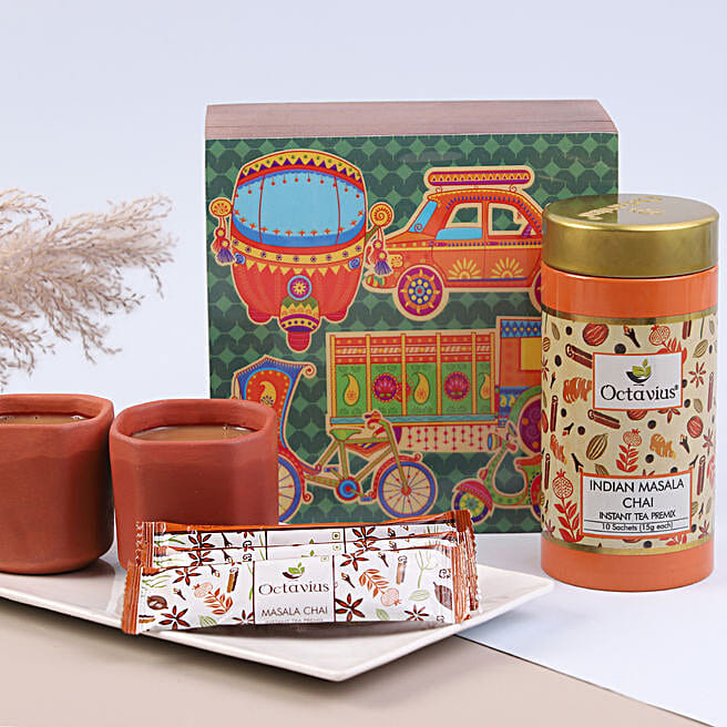 Buy/Send Sneh Ethnic Beads Rakhi N Desi Chai Hamper Online- FNP