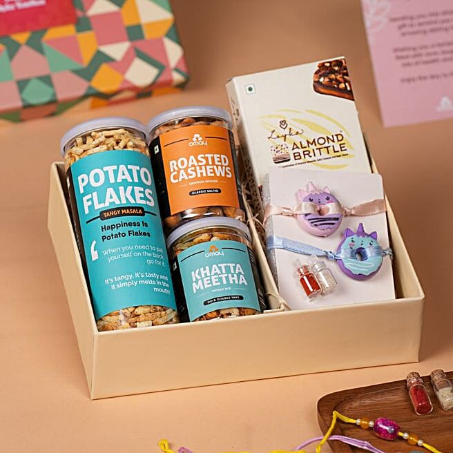 Buy/Send Omay Foods Kiddie Delights Rakhi Gift Box Online- FNP