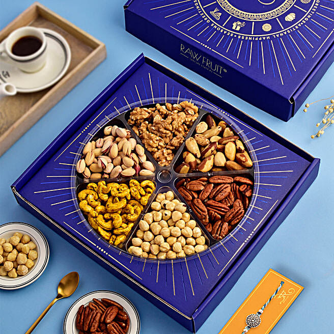 Buy/Send Rakhi & Assorted Nuts Hamper Online- FNP