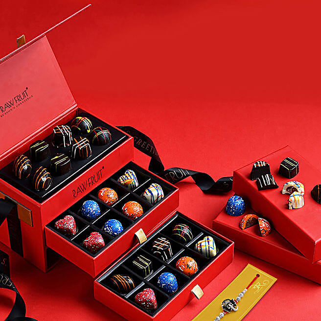 Buy/Send Trendy Rakhi & Chocolate Temptations Box Online- FNP