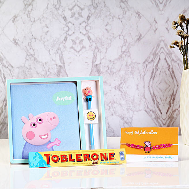Buy/Send Peppa Pig Rakhi & Special Gift Set Online- FNP
