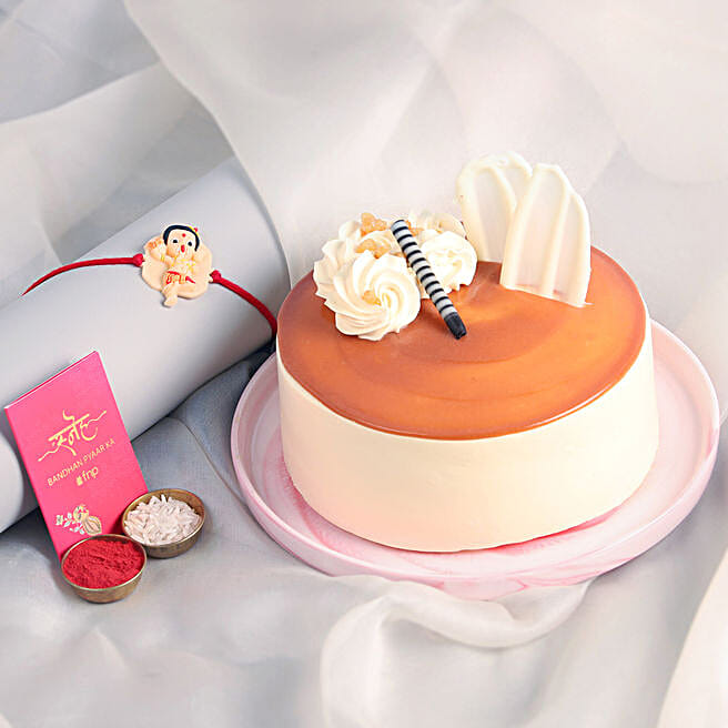 Buy/Send Bal Hanuman Rakhi & Butterscotch Cake Online- FNP