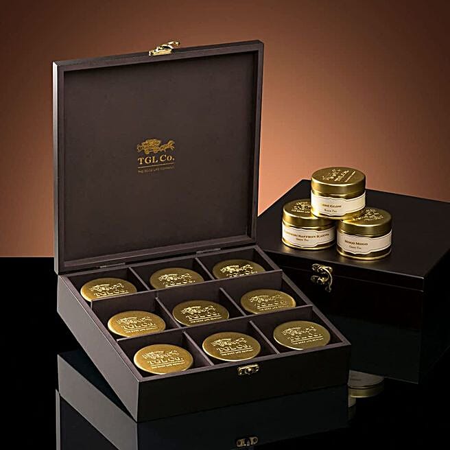 Buy/Send TGL Gift Contemporary Classic Wooden Tea Gift Box Online- FNP