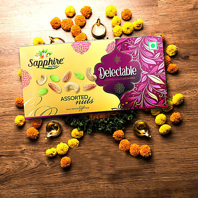 Buy/Send Sapphire Dry Fruits Delectable Box Online- FNP