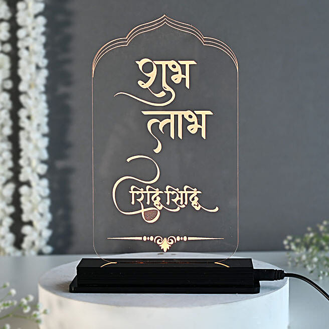 Buy/Send LED Shubh Labh Lamp Online- FNP