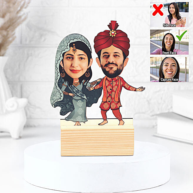 Buy/Send Personalised Bride N Groom Table Top Online- FNP