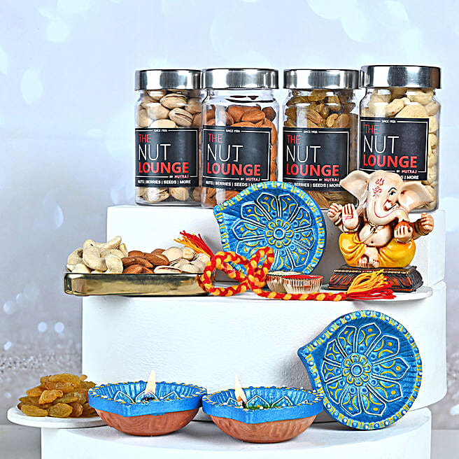 Buy/Send Dry Fruits and Diyas- Festive Treasure Online- FNP