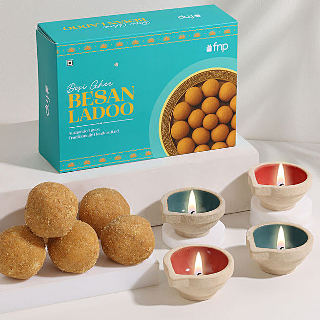 Buy/Send Besan Laddoo Special Diwali Box Online- FNP