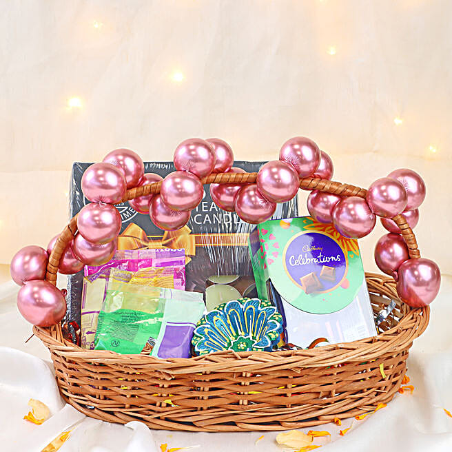 Buy/Send Pink Beauty Sweet Diwali Basket Online- FNP