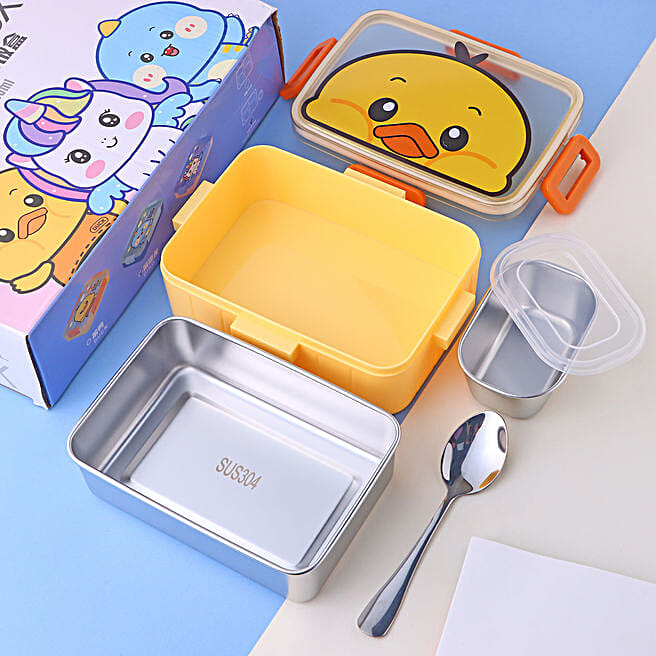 Buy/Send Kid's Delight Lunch Box- Yellow Online- FNP