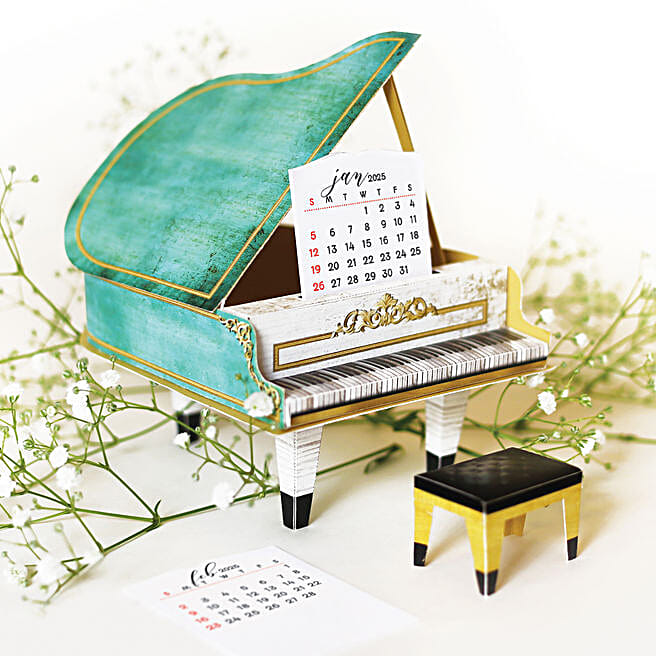 Buy/Send Mini Piano Desktop Calendar Online- FNP