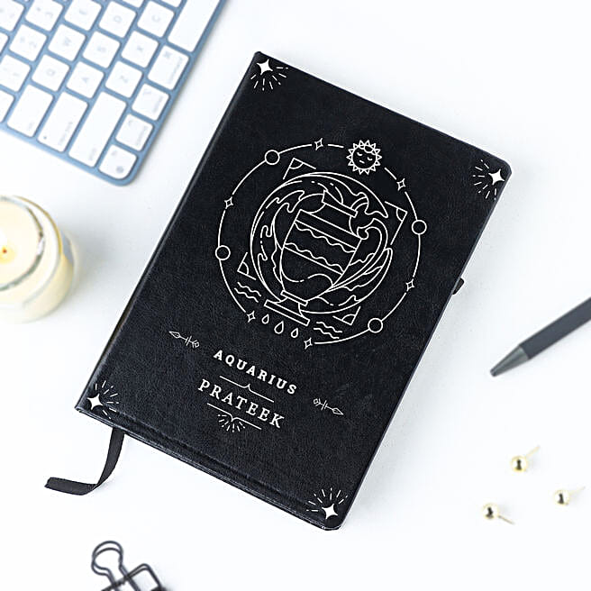 Buy/Send Personalised Notebook Aquarius Edition Online- FNP