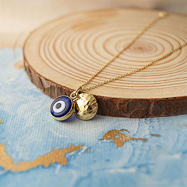 Buy/Send Manash Evil Eye Chain Necklace Online- FNP