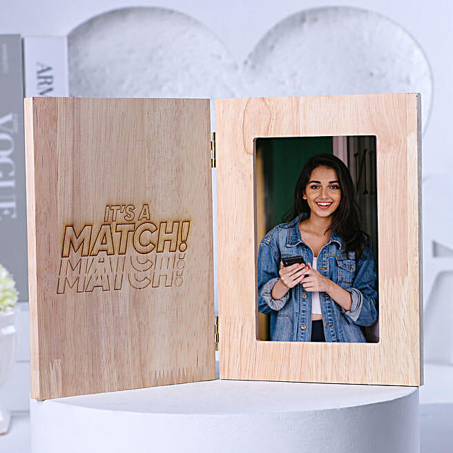 Buy/Send Love at First Swipe Personalised Frame Online- FNP