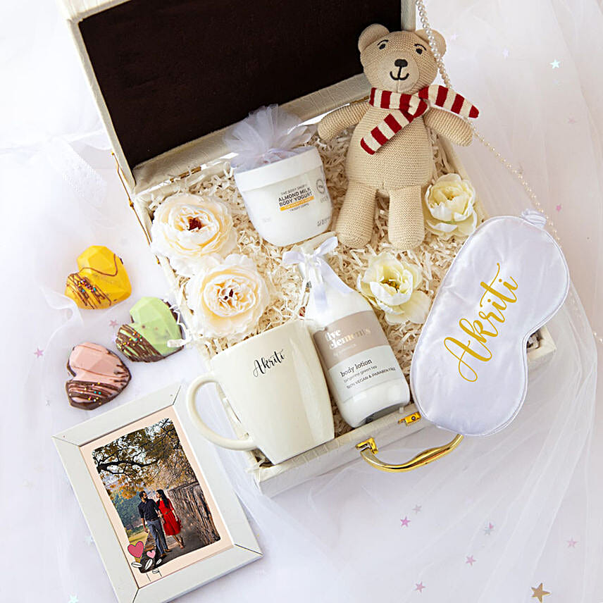 Buy/Send Personalised Sweet Cuddles Hamper Online- FNP