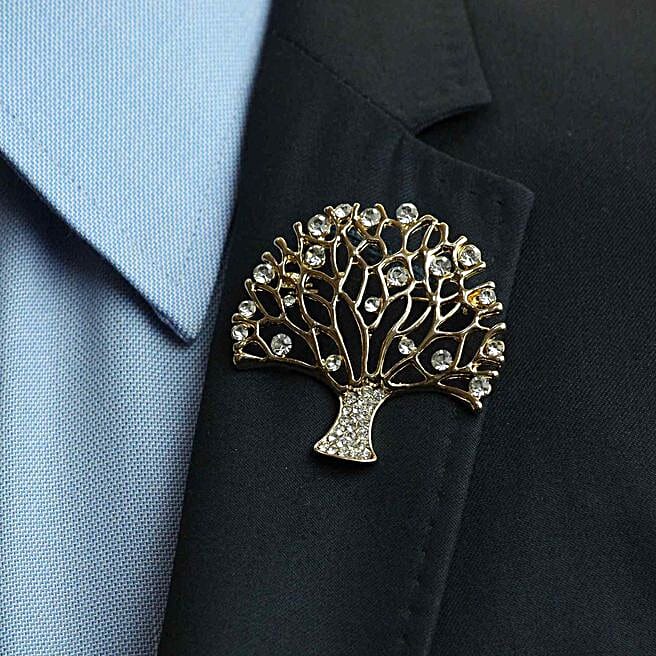 Buy/Send Diamond Tree Brooch Online- FNP