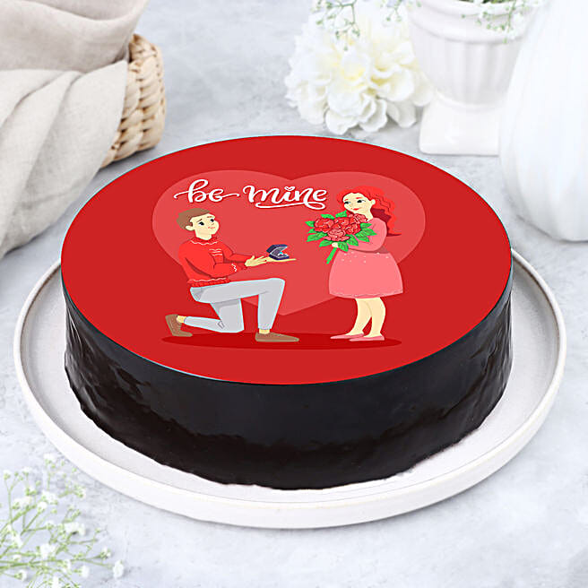 Buy/Send Be Mine Chocolate Photo Cake Online- FNP