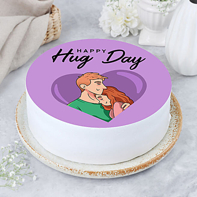 Buy/Send Happy Hug Day Pineapple Photo Cake Online- FNP