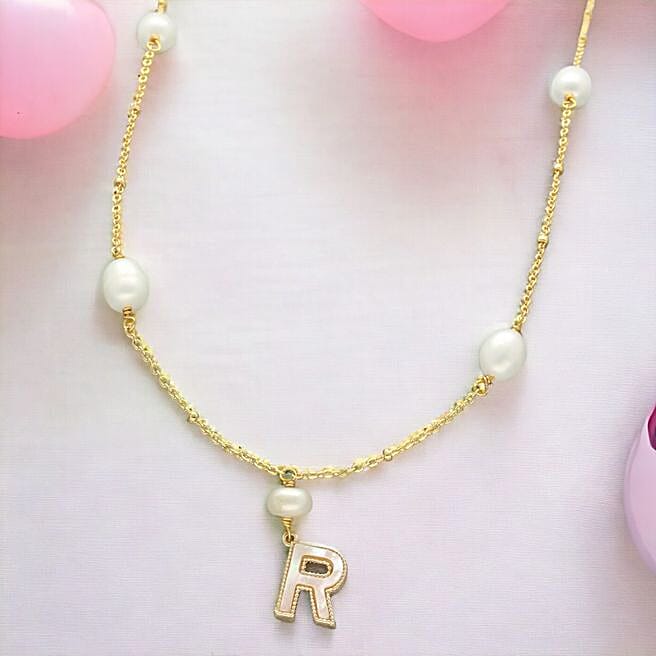 Buy/Send Forever Love Alphabetic R Necklace Online- FNP