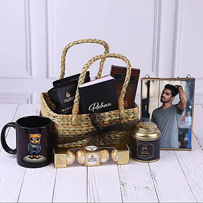 Buy/Send Personalised Blissful Goodies Gift Basket Online- FNP