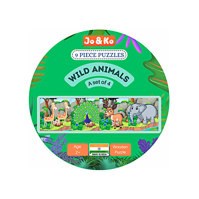 Buy/Send Wild Animals Wooden Jigsaw Puzzles Online- FNP