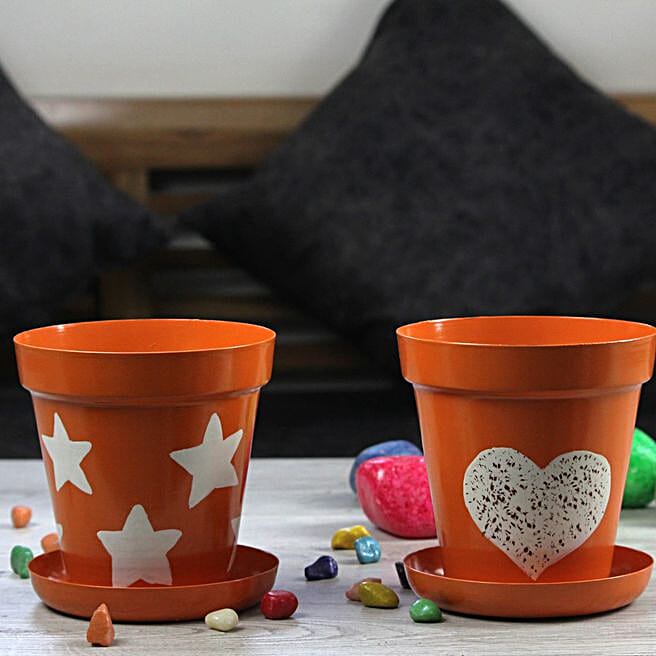 Buy/Send Vibrant Love Flower Pot Set Online- FNP