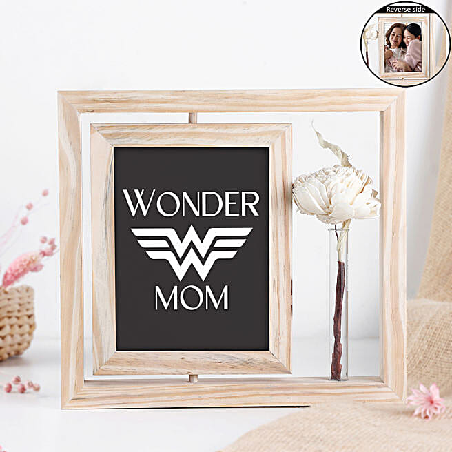 Buy/Send Wonder Mom Rotating Photo Frame Online- FNP