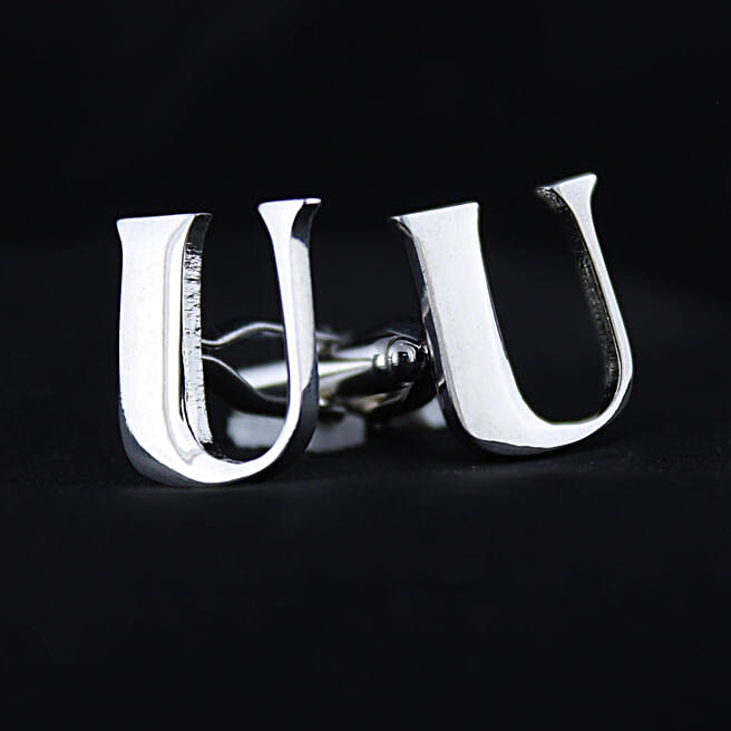 Buy/Send Peluche Alphabet R Cufflink Set Online- FNP