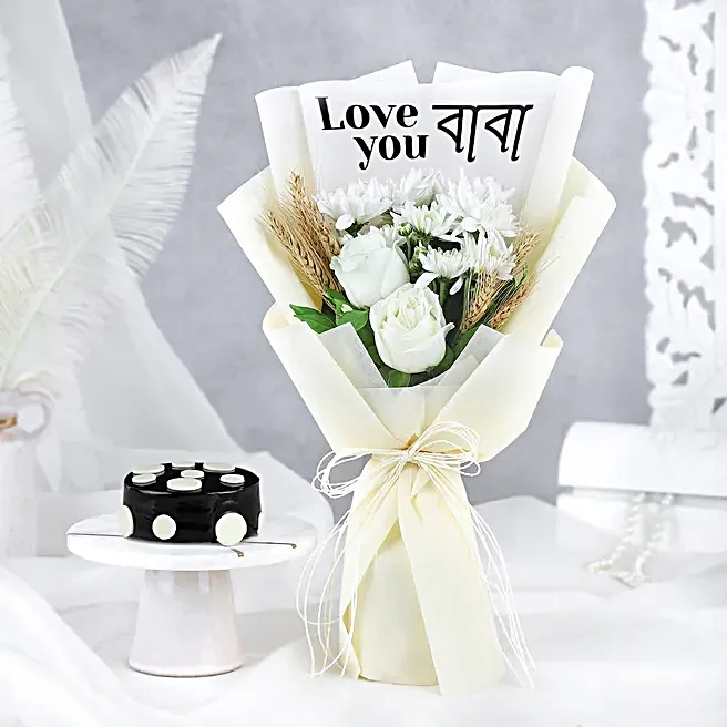 Buy/Send Eternal Love Bouquet & Truffle Delight For Baba Online- FNP