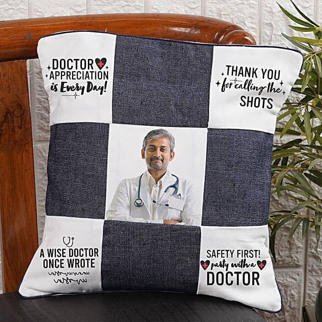 Buy/Send Personalised Cushion For Medical Marvel Online- FNP