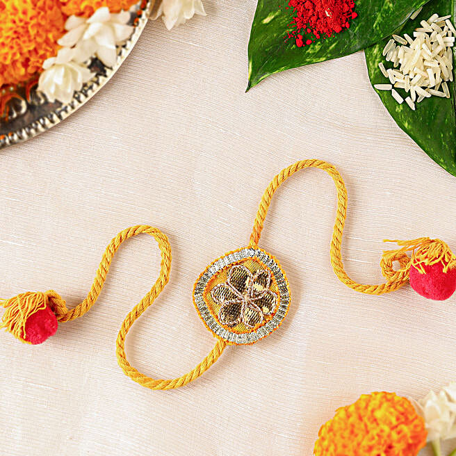 Buy/Send Blooming Gottapatti Traditional Rakhi Online- FNP